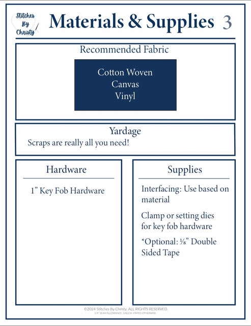 Alison Key Fob PDF Pattern – Stitches By Christy