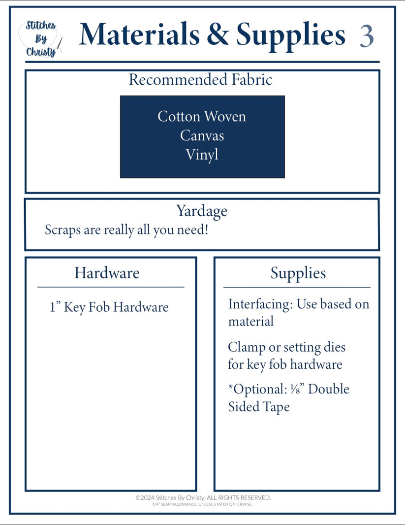 Alison Key Fob PDF Pattern – Stitches By Christy