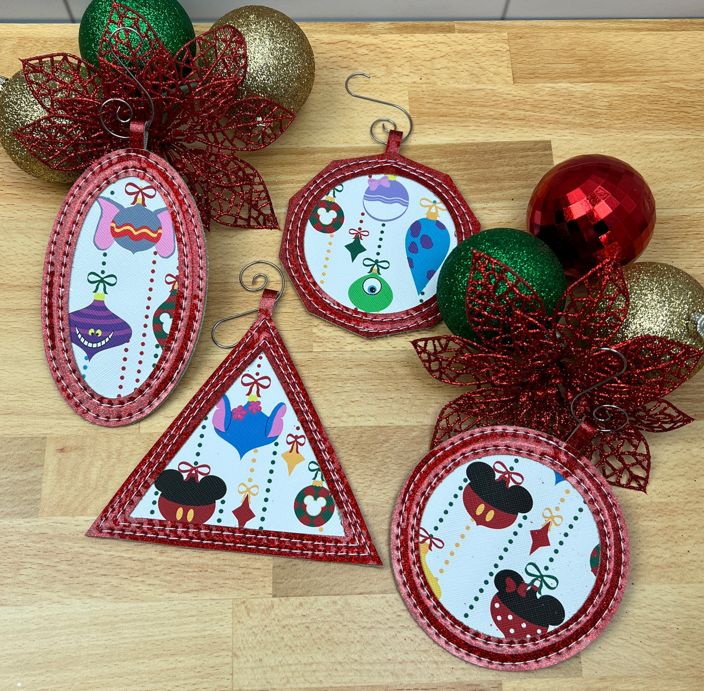 Merry & Bright Ornaments PDF Pattern – Stitches By Christy